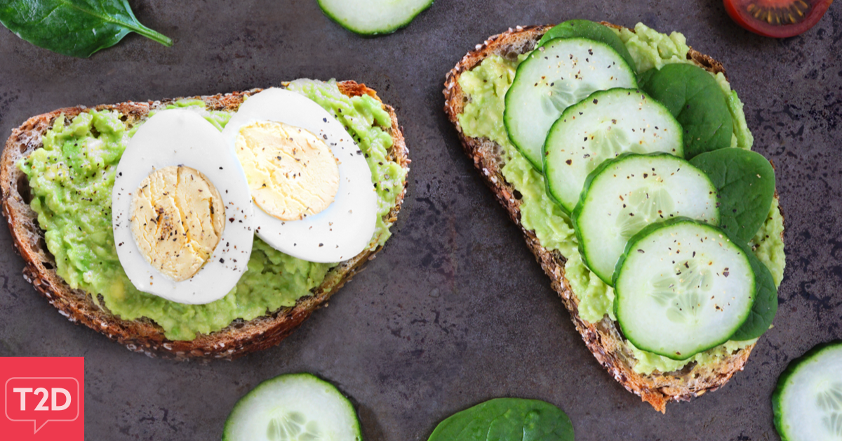 Open Face Loaded Toast Recipe | Type2Diabetes.com